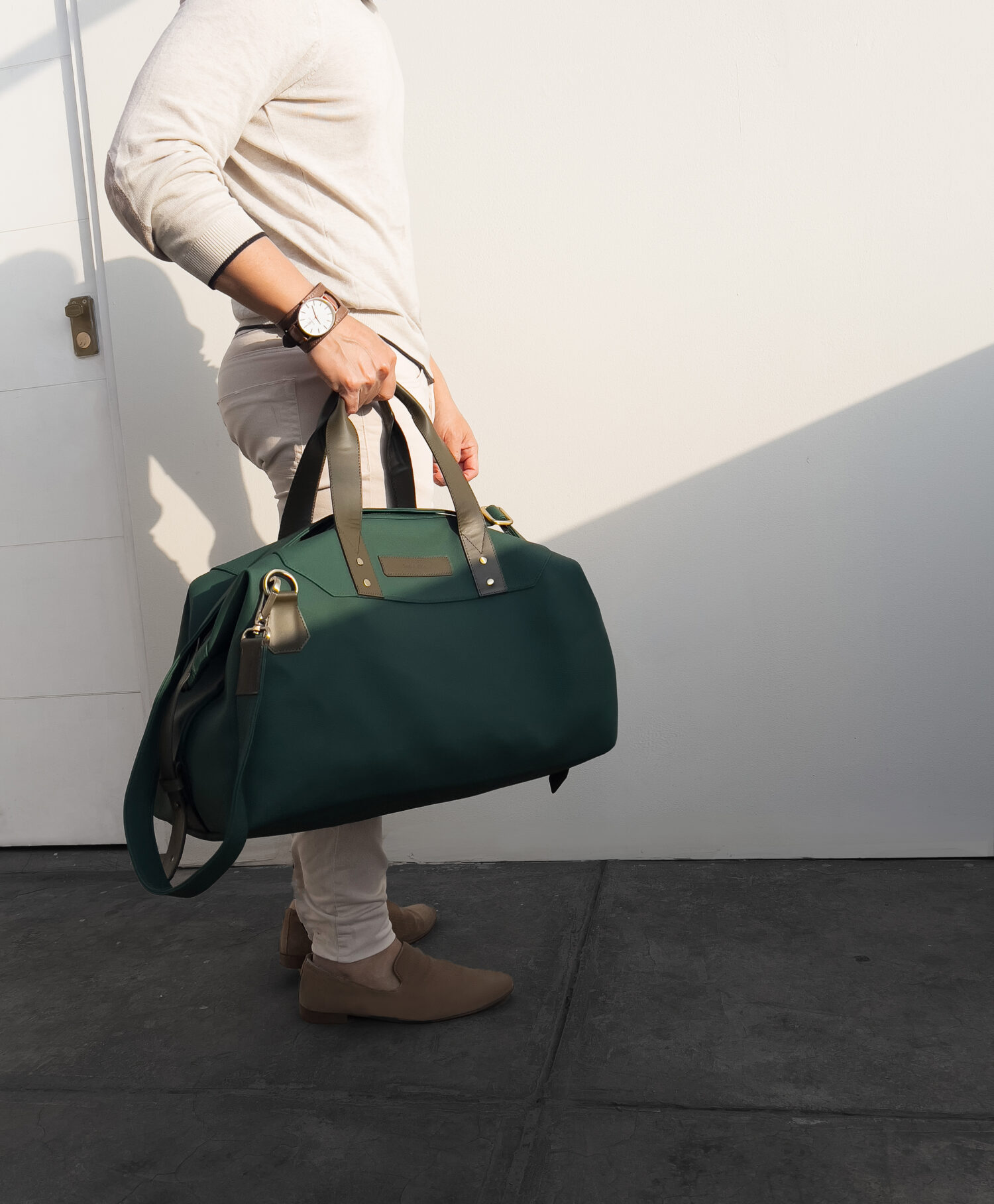 Weekender Bag 24hrs. - Cactus & moss green - SALVATTORE ACCESSORIES